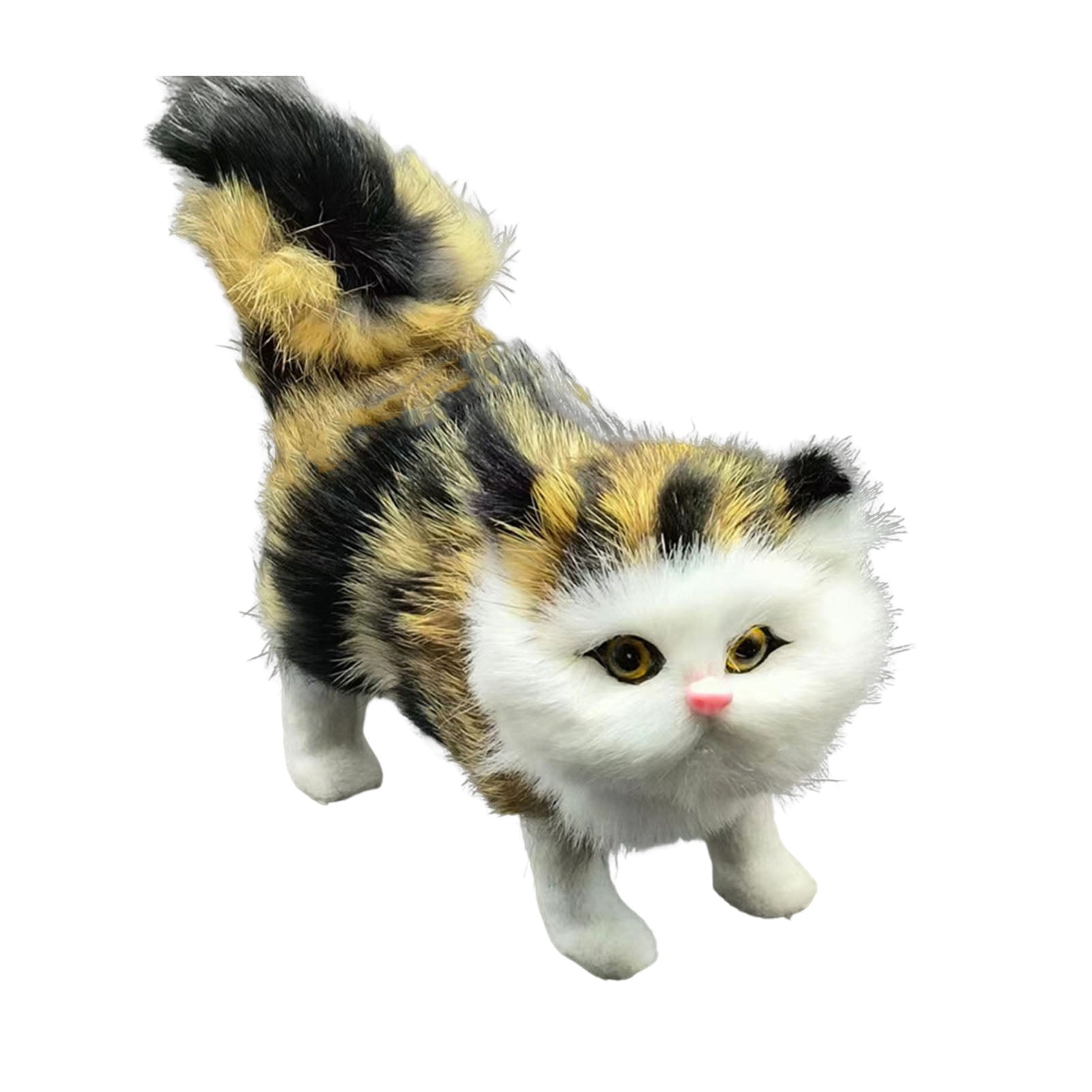 Lomubue Simulation Cat Doll Realistic Lifelike Vivid Face Expressions ...