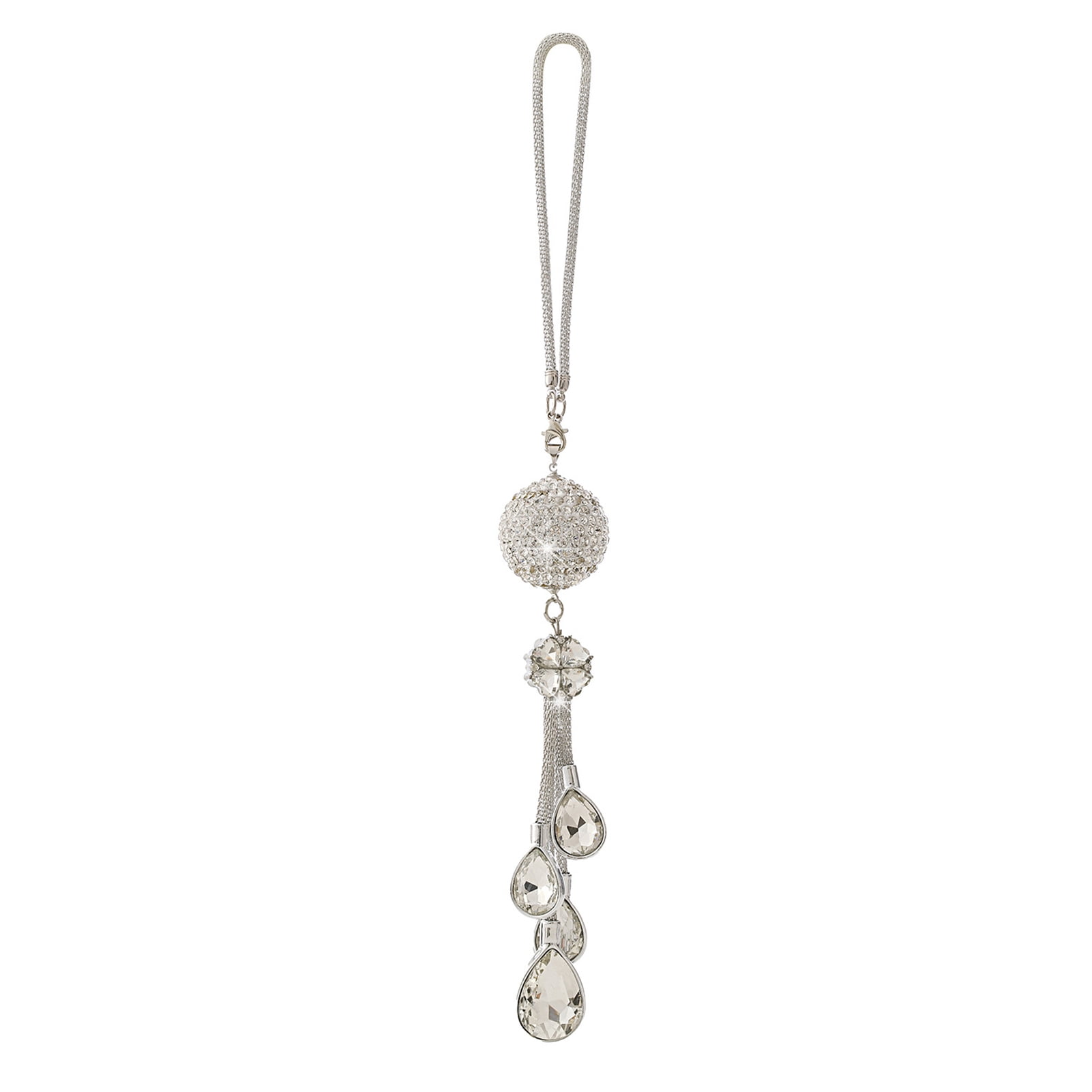 Lomubue Sparkling Rhinestone Car Pendant Stainless Steel with ...