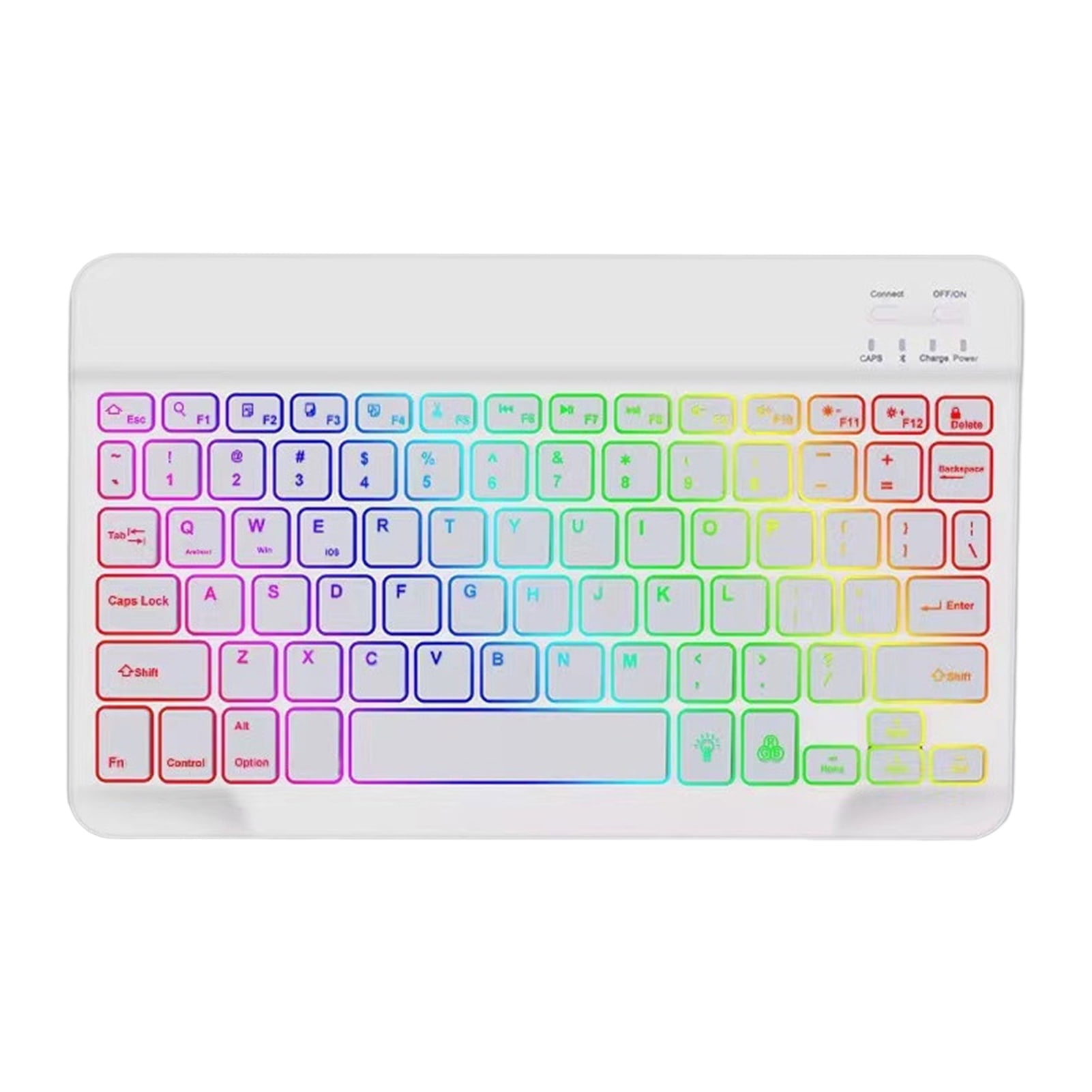 Lomubue Wireless Keyboard Mouse Ergonomic Rechargeable Mute Button RGB ...