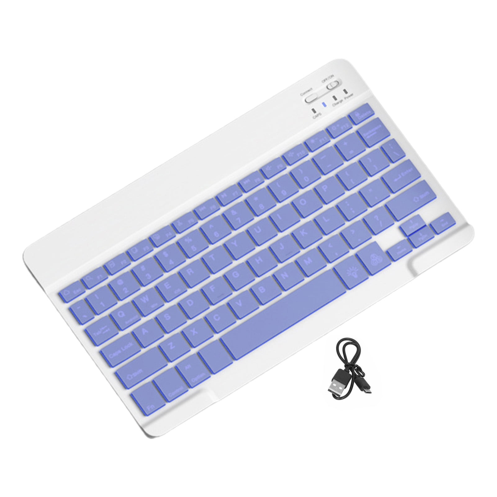 Lomubue Wireless Keyboard Seven-color Backlit Breathable Light Mode ...
