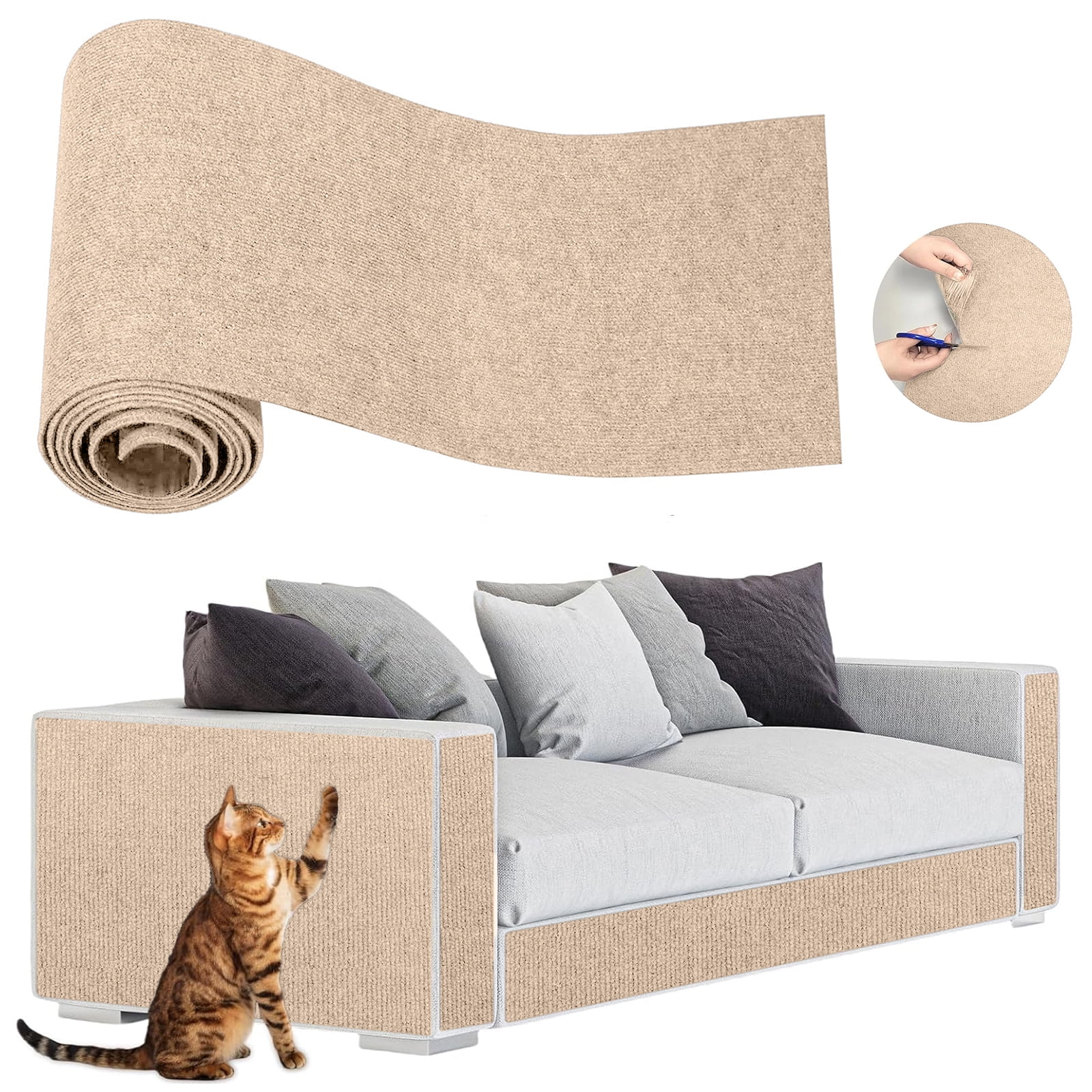 Lomyolo Cat Scratching Pads Furniture Couch Protector from Cats ...