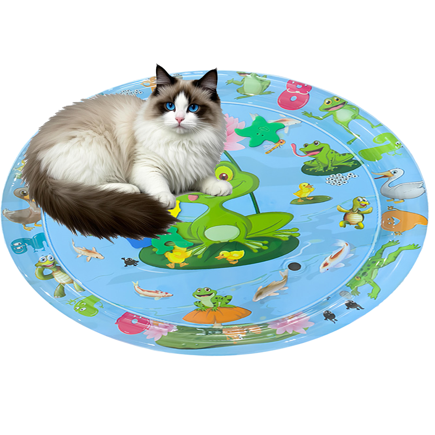 Lomyolo Upgraded Cat Water Playmat Cats & Dogs,Thicken Leakproof Splash ...