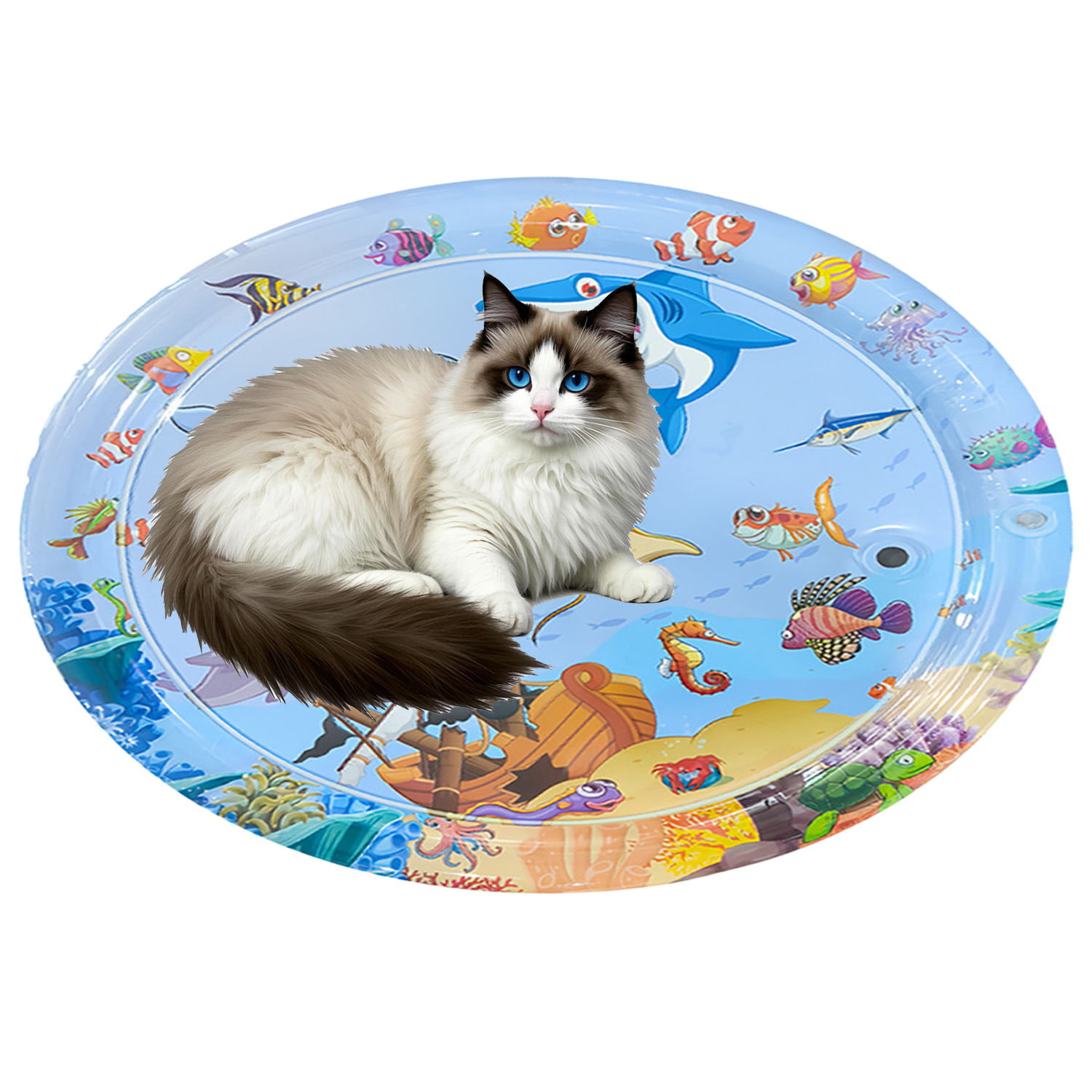 Lomyolo Upgraded Cat Water Playmat Cats & Dogs,Thicken Leakproof Splash ...