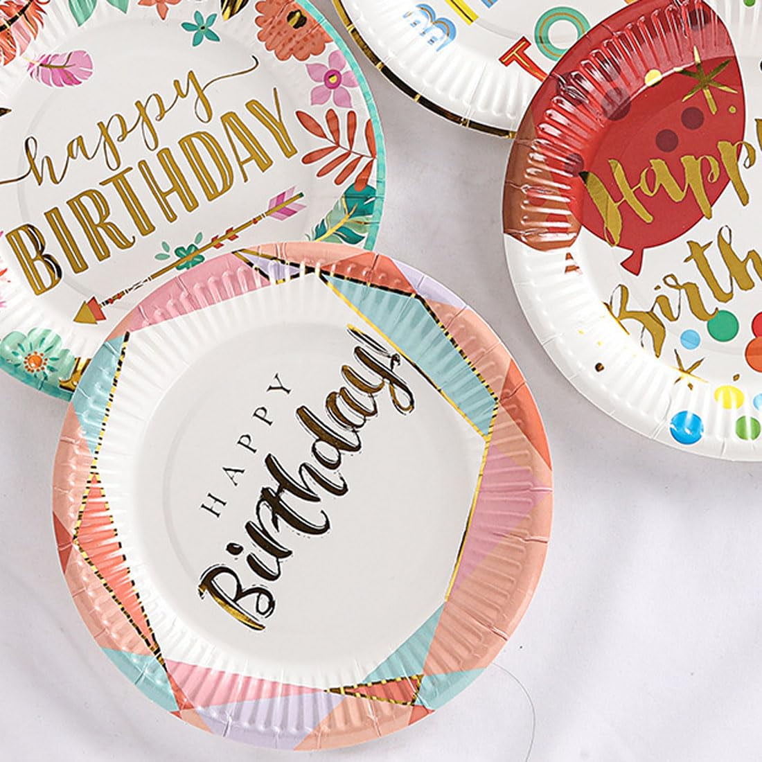 Lomyundar [50 CountITSC 7-Inch Paper Plates,Heavy-Duty Plate ...