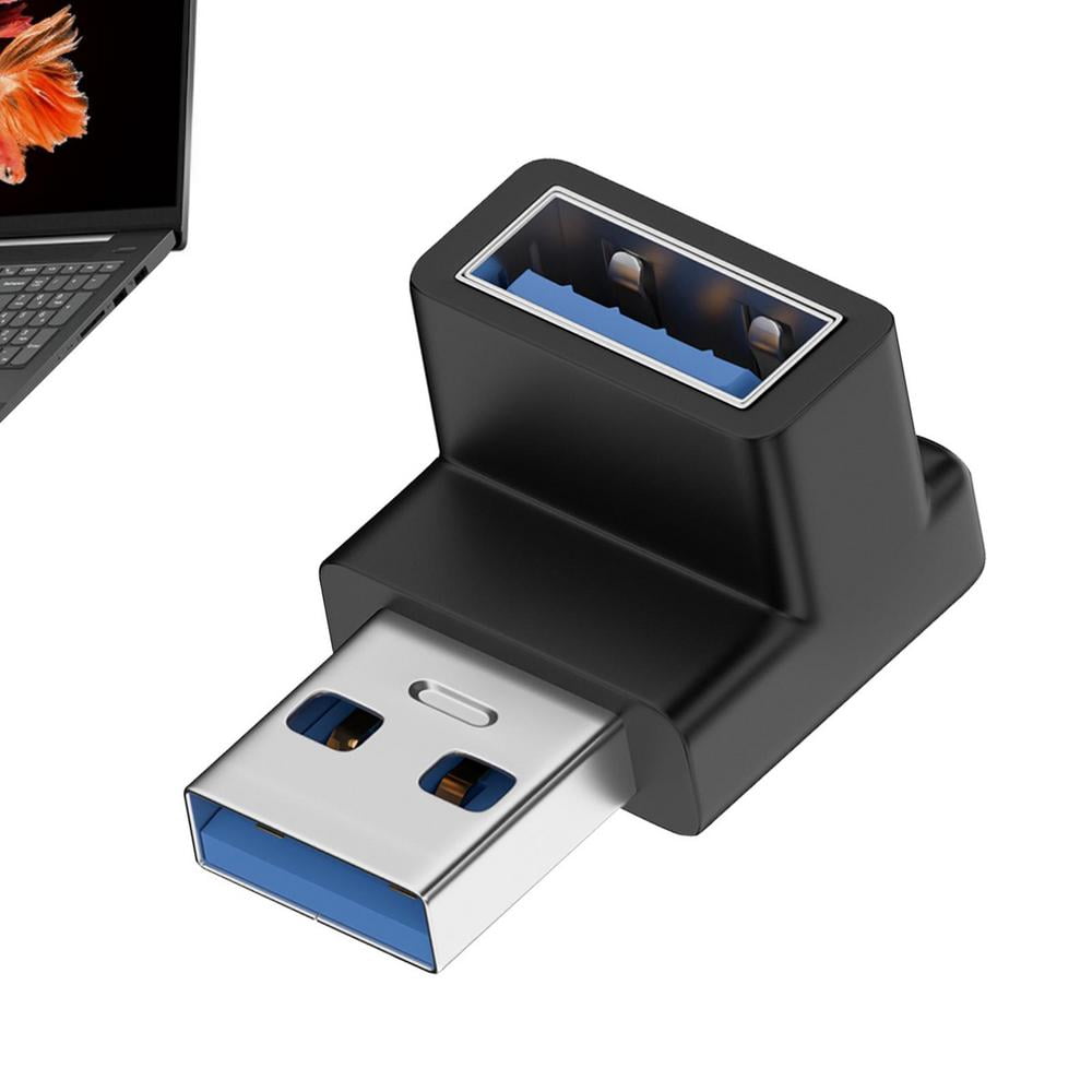 Lona 90 Degree USB Adapter USB A Male To Female Extension Adapter ...