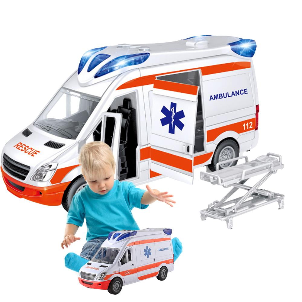 Lona Ambulance Toy Truck City Rescue Vehicle With Lights And Sound Play ...
