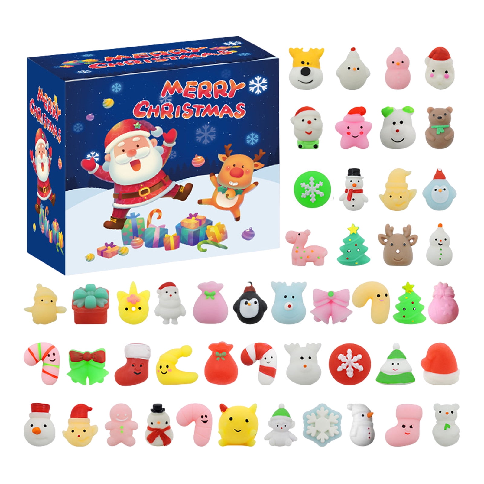 Lona Christmas Advent Calendar Squishy Toy ,Cute Santa Clause Elk ...