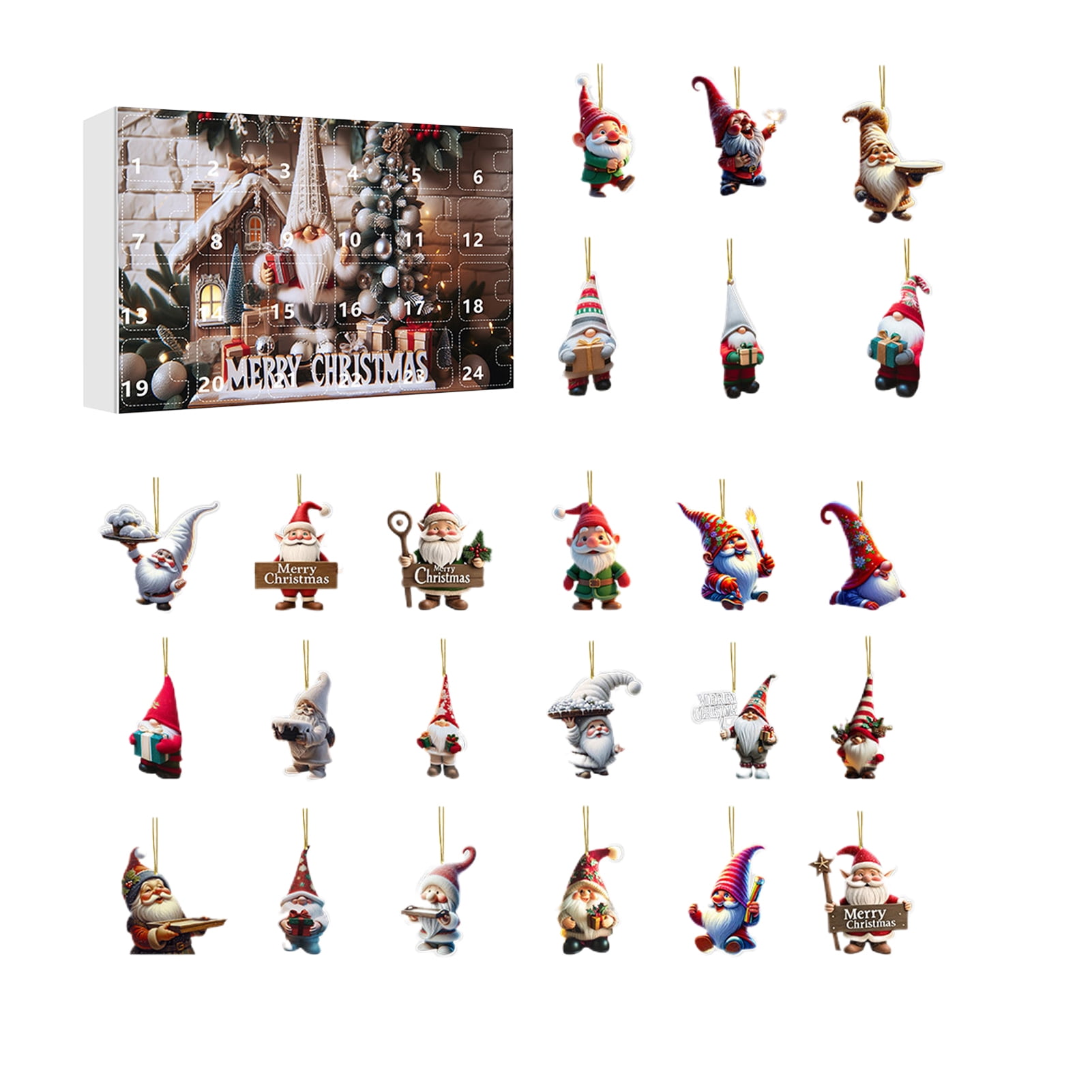 Lona Christmas Gnome Advent Calendars 2024 ,24 Day Holiday Countdown ...