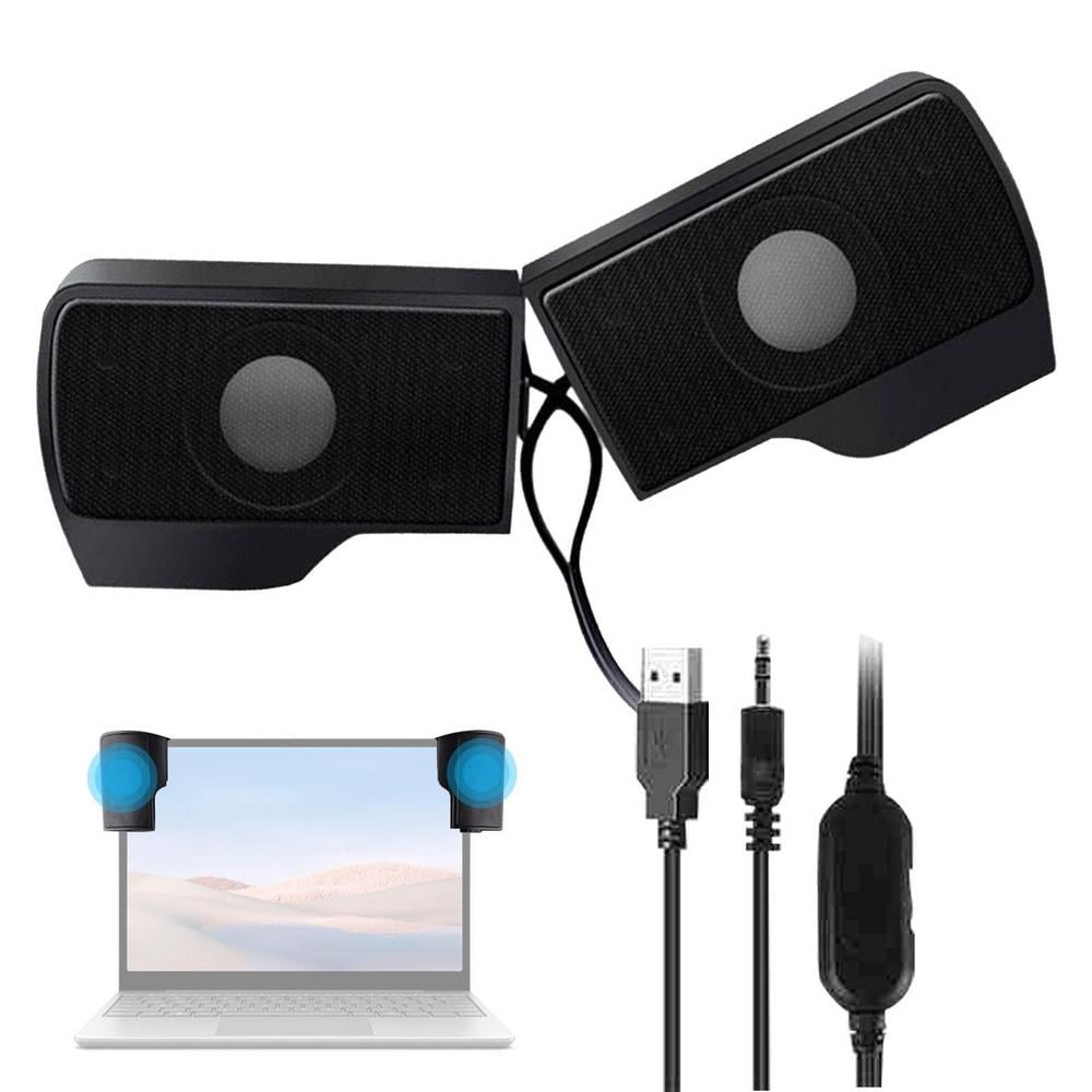 Lona Computer Speakers for Desktop Monitor Portable Mini Sound Speaker ...