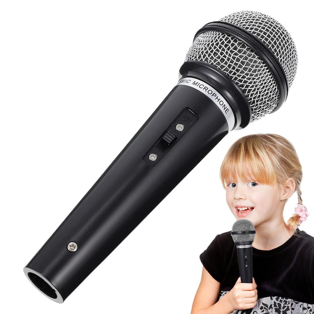 Lona Fake Microphone Speech Practice Stage Mic Toy Pretend Play Mics ...