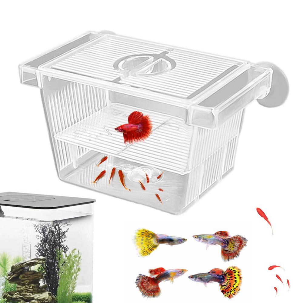 Lona Fish Breeding Tanks Crystal Acrylic Fish Breeder Box for Aquarium ...