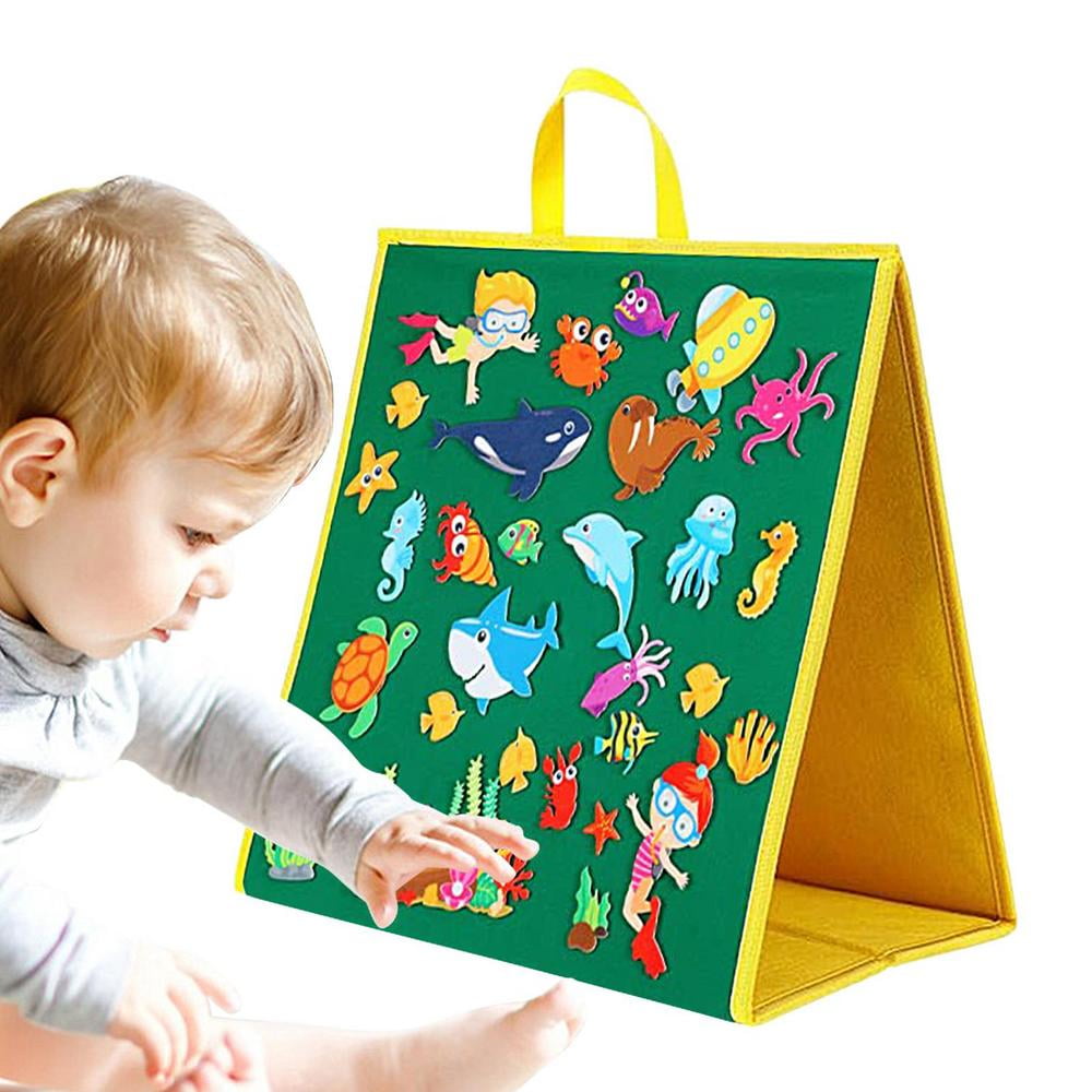 Lona Folding Felt Story Board DIY Freestanding Felt Board Felt Learning ...