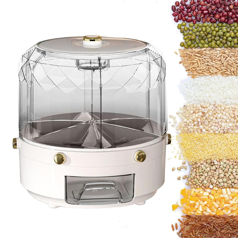 Lona Grain Dispenser, Grain and Rice Storage Container, 6 Grid Grain ...