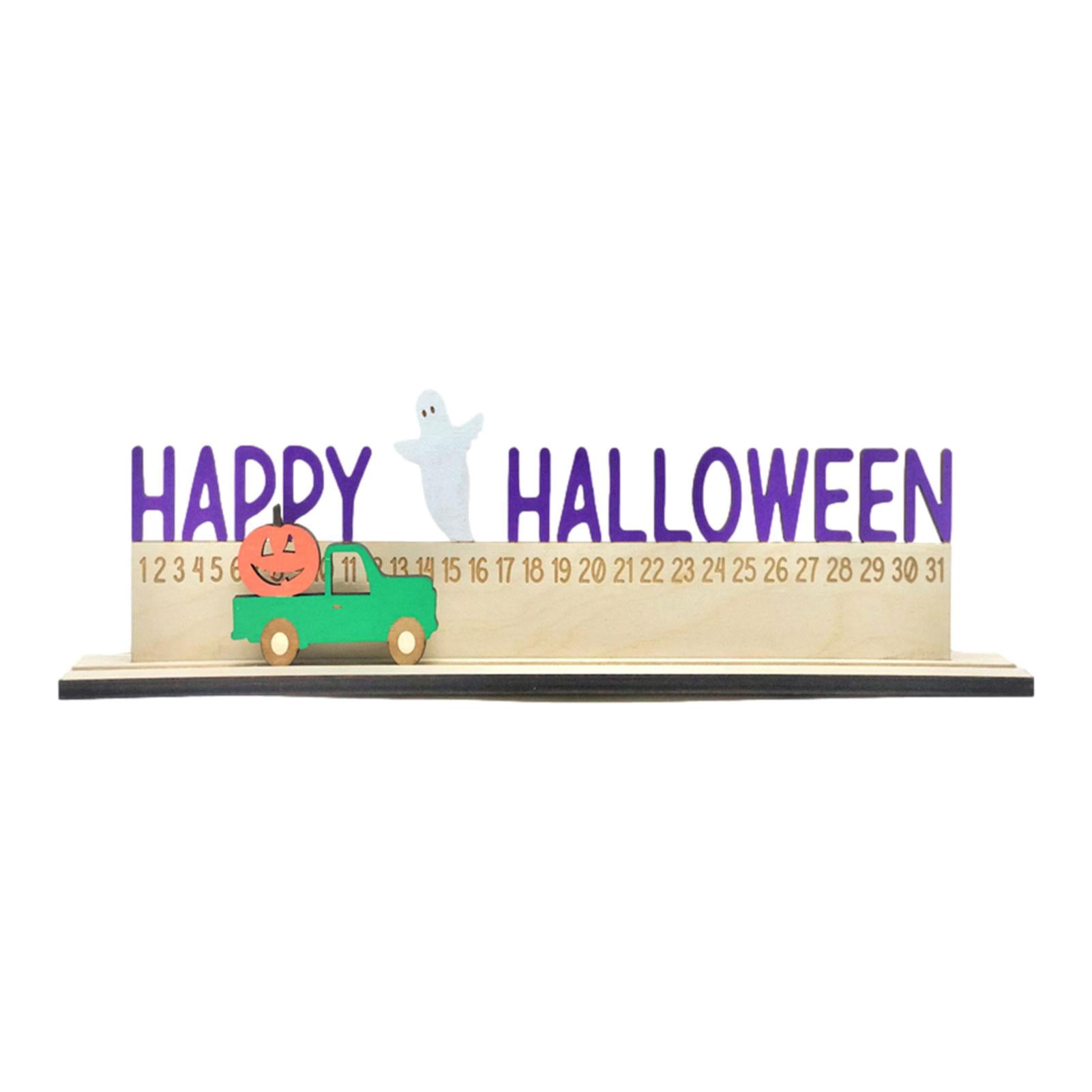 Lona Halloween Countdown Advent Calendar ,Spooky Halloween Desk ...