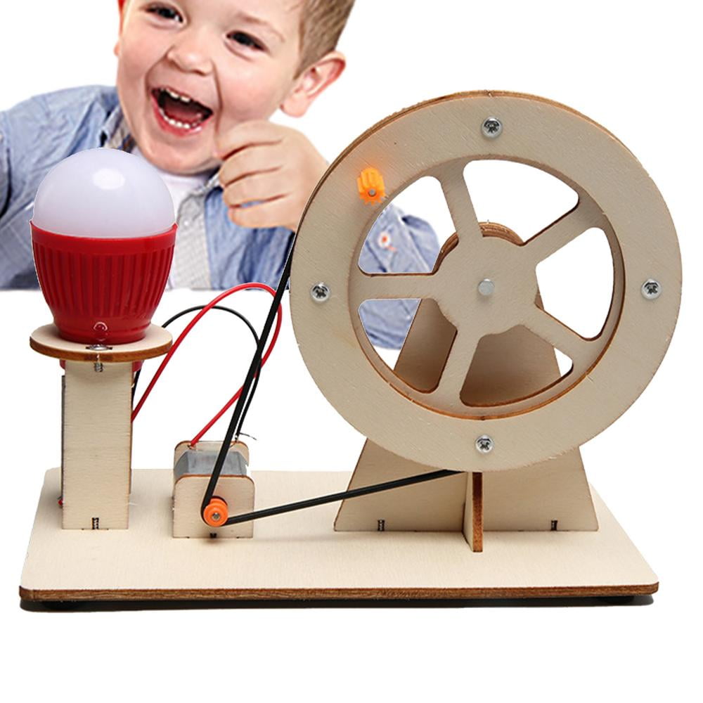 Lona Hand Crank Electricity Toy Education Science Kit Wooden ...