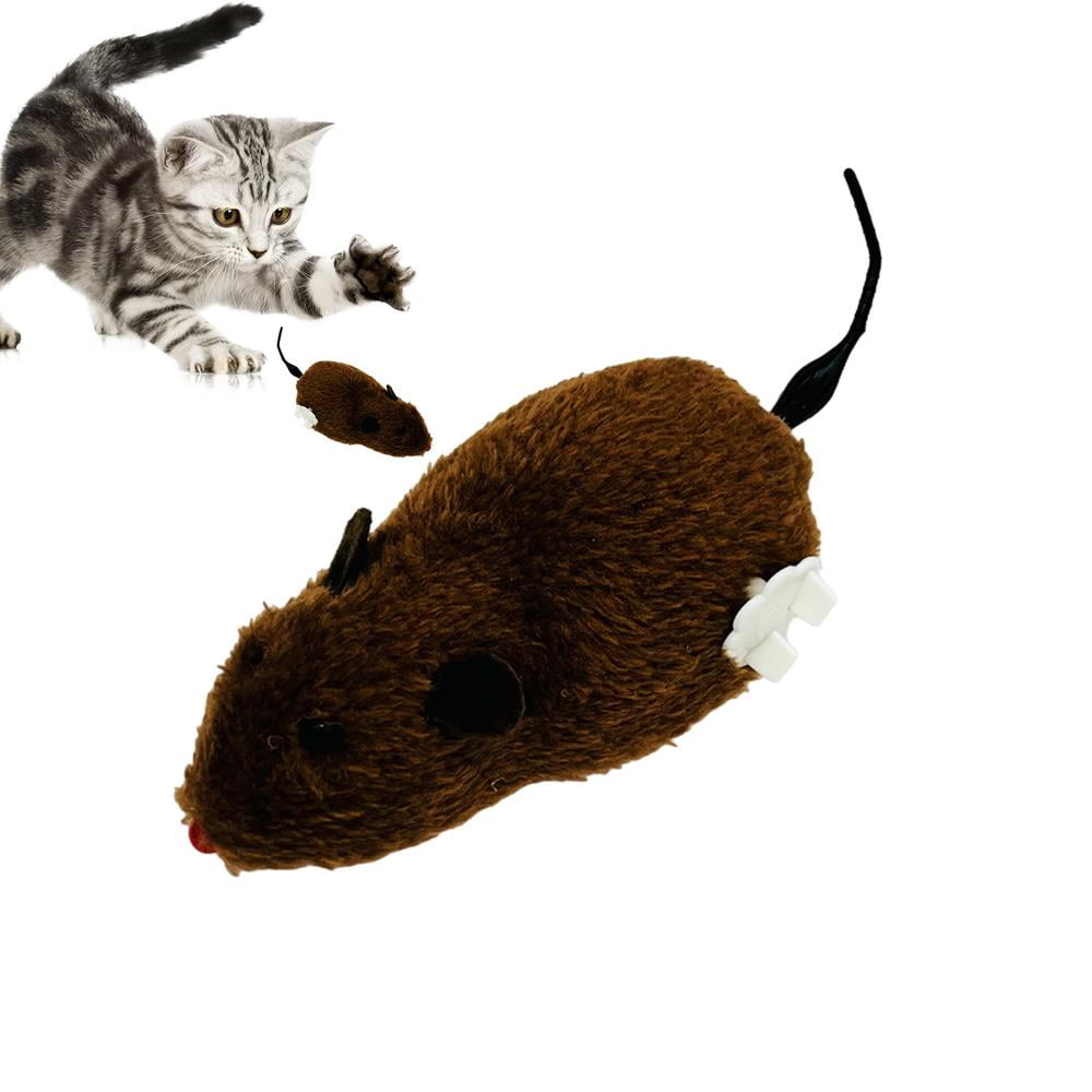 Lona Wind up Racing Mice Interactive Chasing Hunting Toy Realistic Mice ...