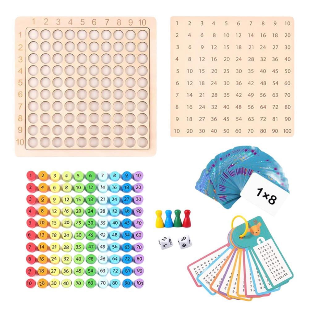 Lona Learn Multiplication For Kids 3in 1 Multiplication Chart Wooden ...