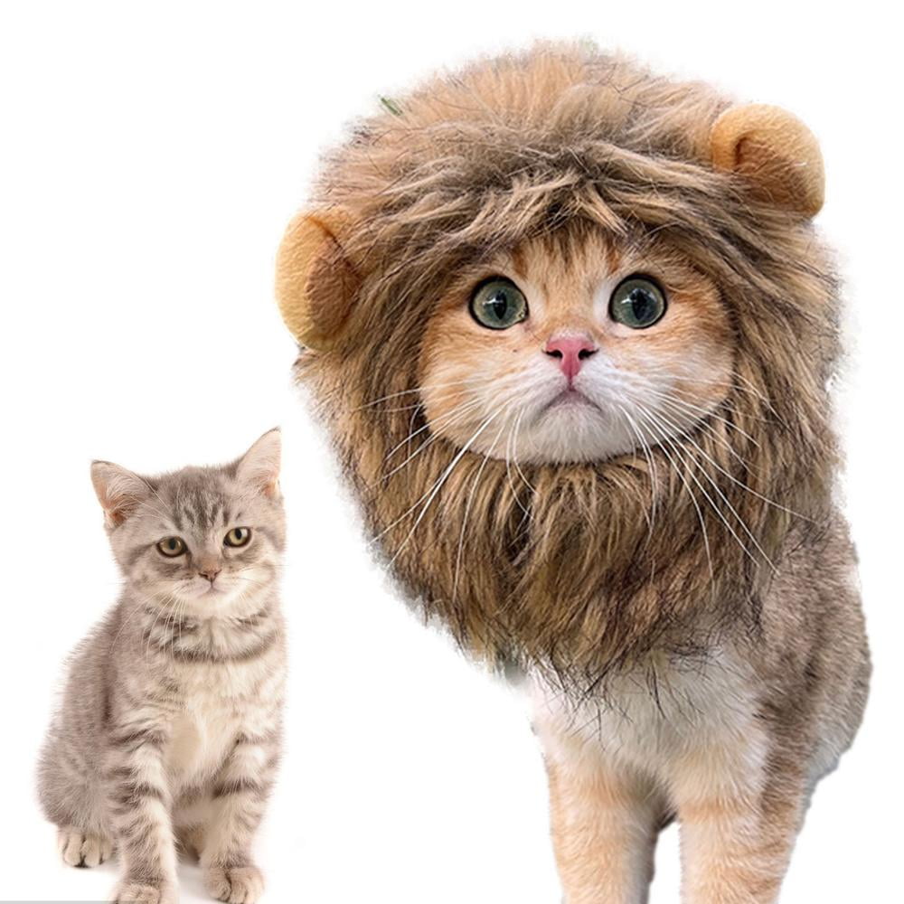 Lona Lion Mane for Cat Kitten Dress up Lion Mane Wig Washable Fancy ...