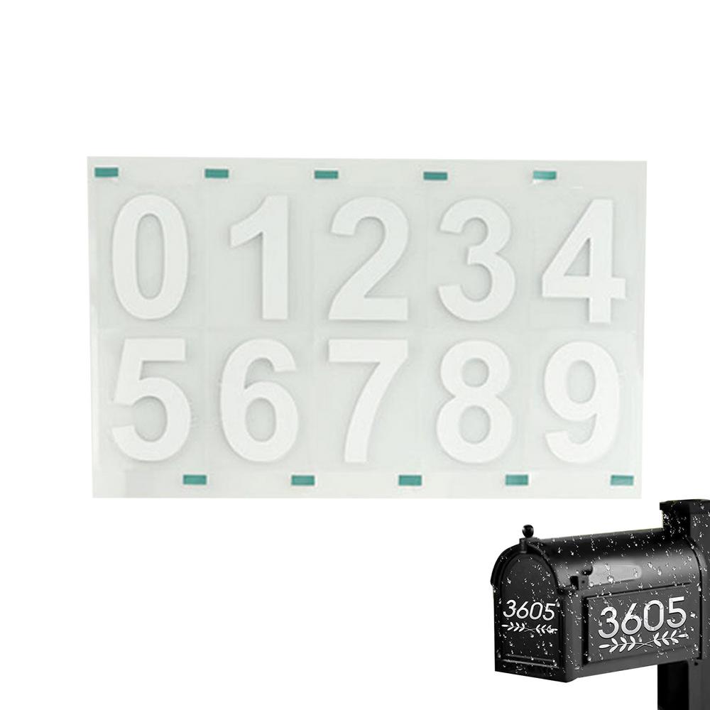 Lona Mailbox Numbers For Outside Reflective Trash Cans Numbers Decal ...