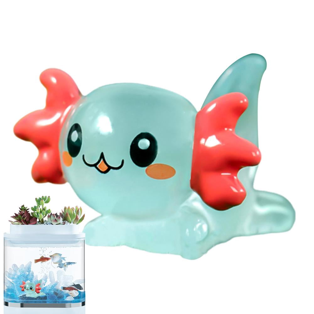 Lona Mini Axolotl Figures Cute Resin Axolotl Figure Glow in the Dark ...