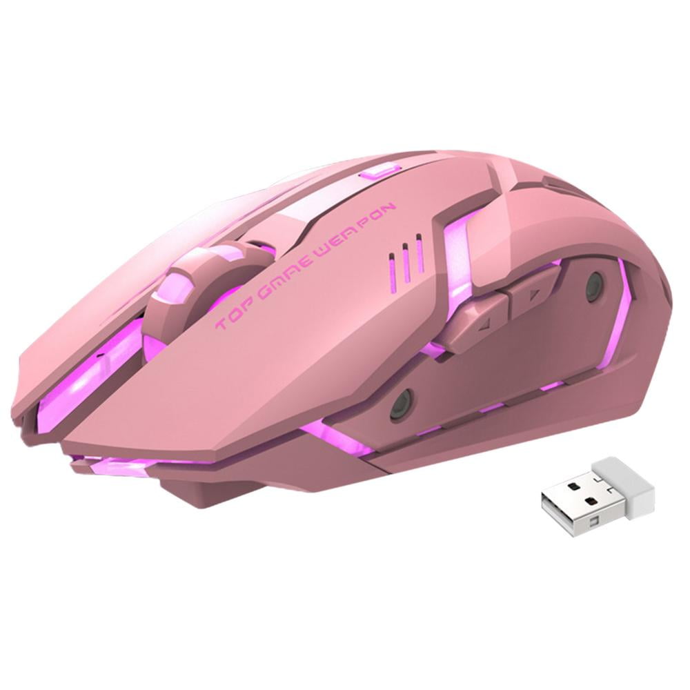 Lona Silent PC Wireless RGB with Side Buttons Computer Laptop USB Mice ...