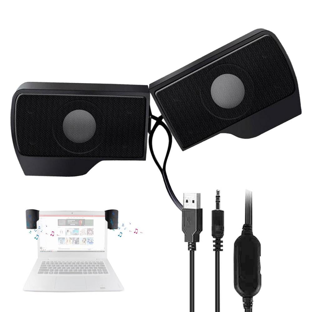 Lona PC Speaker System for Desktop External Clip Screen 2.0 Speaker USB ...