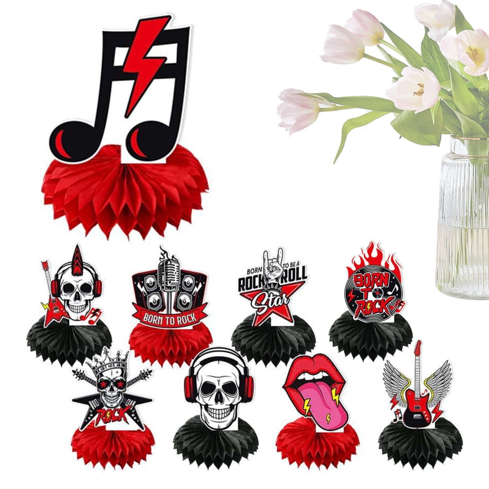 Lona Party Rock Waterproof 3D Rock and Roll Decor Rockstar Party ...