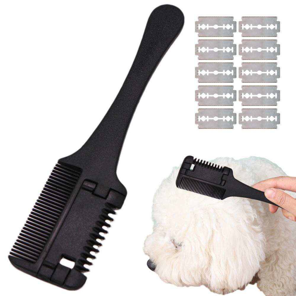 Lona Pet Hair Trimmer Grooming Comb Cat Grooming Comb with 10 ...