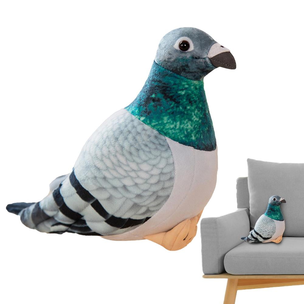 Lona Pigeon Plush Realistic Rock Pigeon Plush Toy 7inch Simulated Bird ...