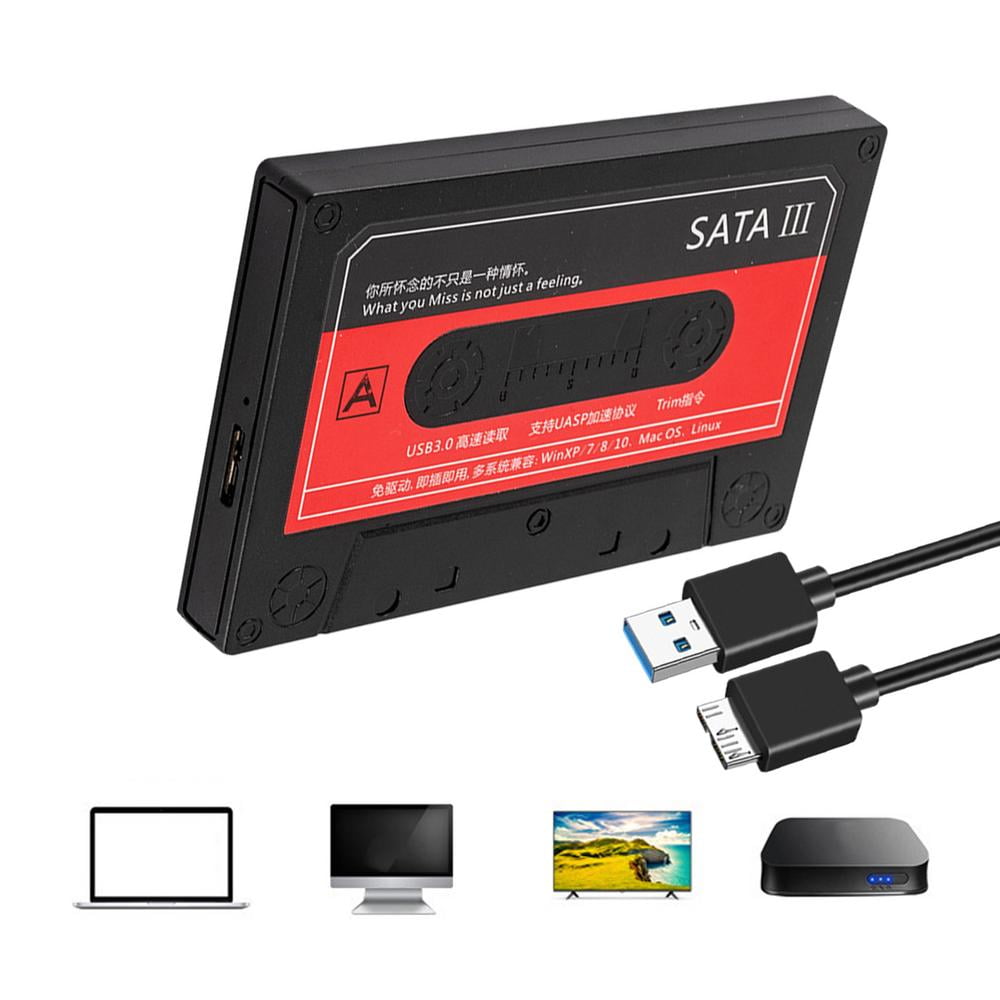 Lona Portable Hard Drive Case Tape External Hard Drive Enclosure Hard ...