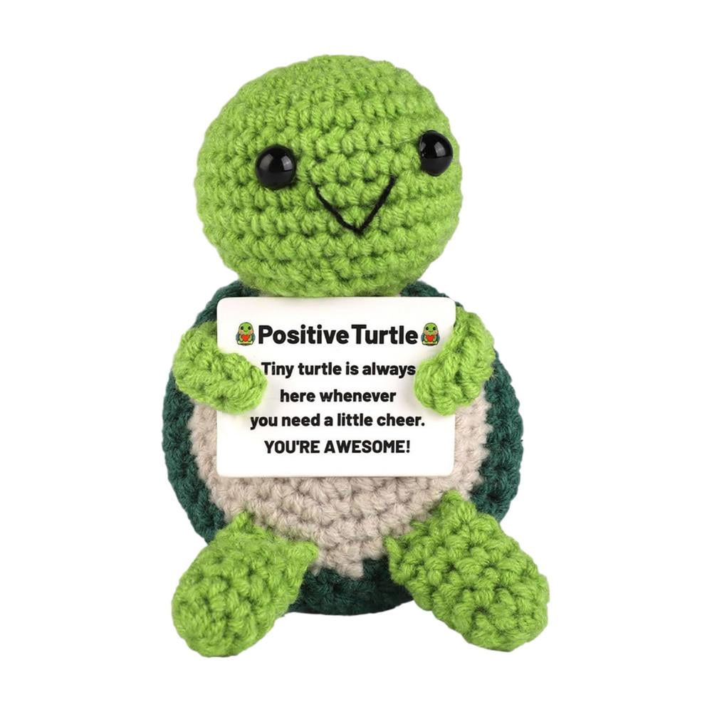 Lona Positive Crochet Animals Tiny Turtle Emotional Support Crochet ...