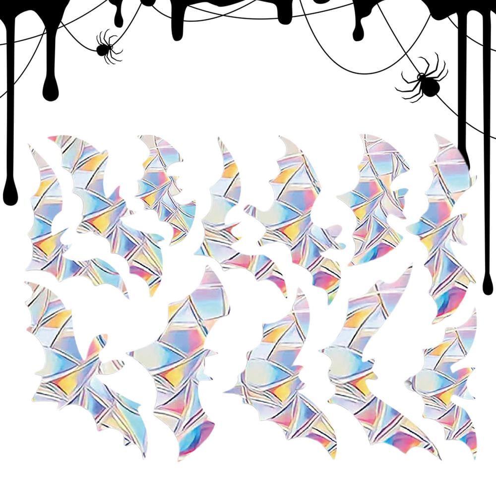 Lona Prismatic Bat Window Clings Halloween Bat Prismatic Window Sticker ...