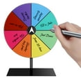 Lona Prize Wheel Dry Erase Spin Wheel Spinner Game Color Roulette Wheel ...