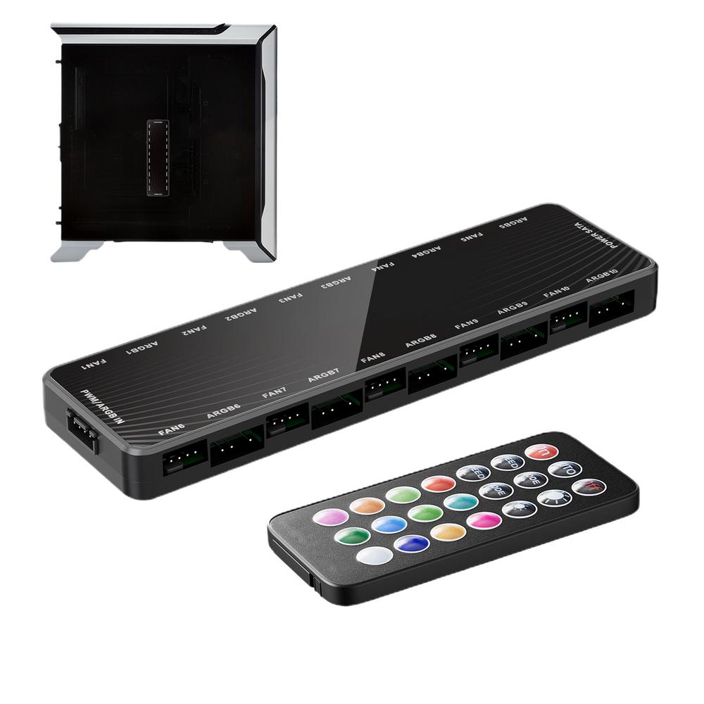 Lona Pwm Fan Temperature Controller Pc Fan Hub Computer Argb Pwm Fans ...