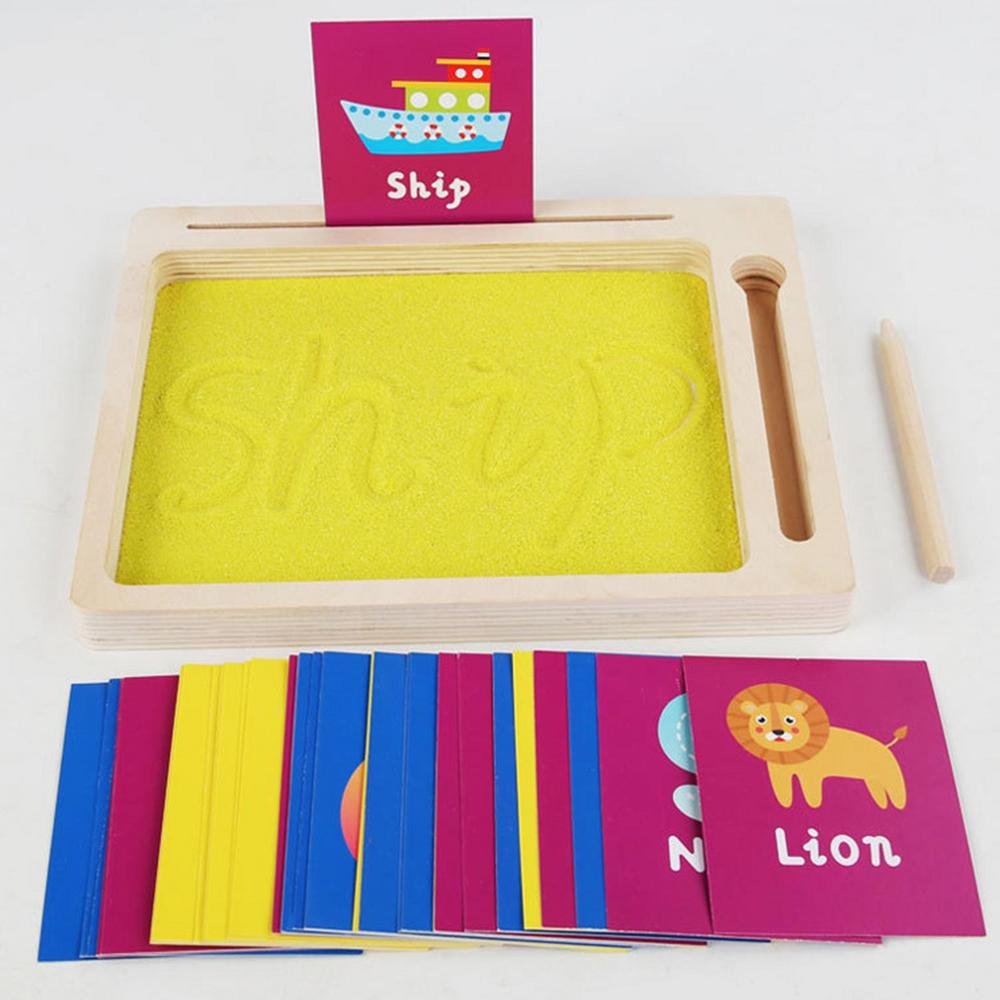 Lona Sand Trays for Classroom Wooden Letters Visual Practice Writing ...