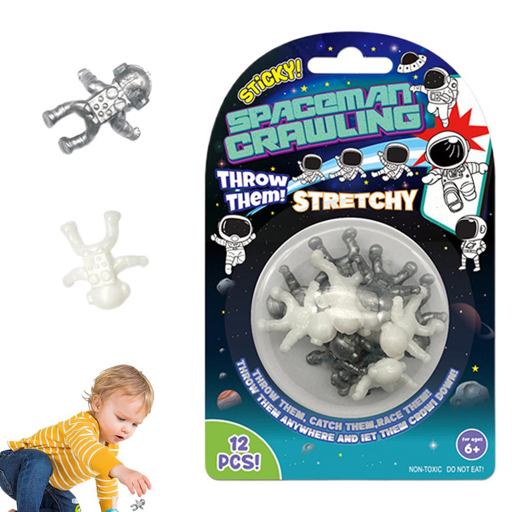 Lona Scare Prank Toys Spider Wall Climb Sticky Toys for Kids 12PCS ...