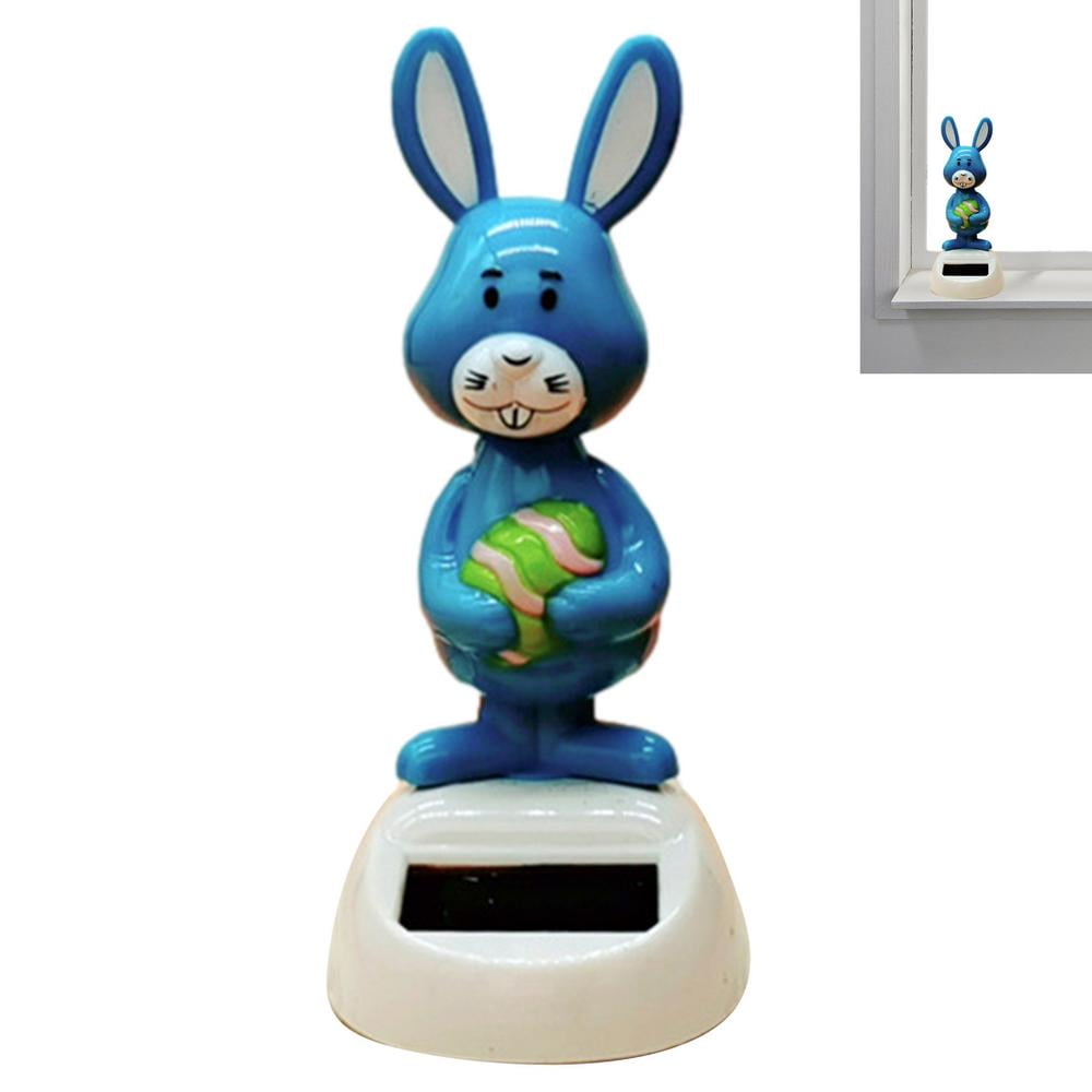 Lona Solar Bobblehead Bunny Dancing Solar Toys Easter Rabbit Solar Powered Dancing Toys Bunny ...