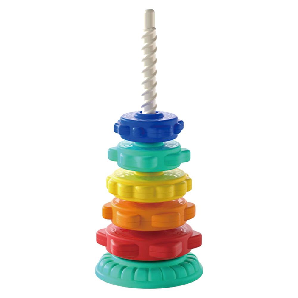 Lona Stack and Spin Toy Rainbow Stack Spin Toy Educational Spin ...
