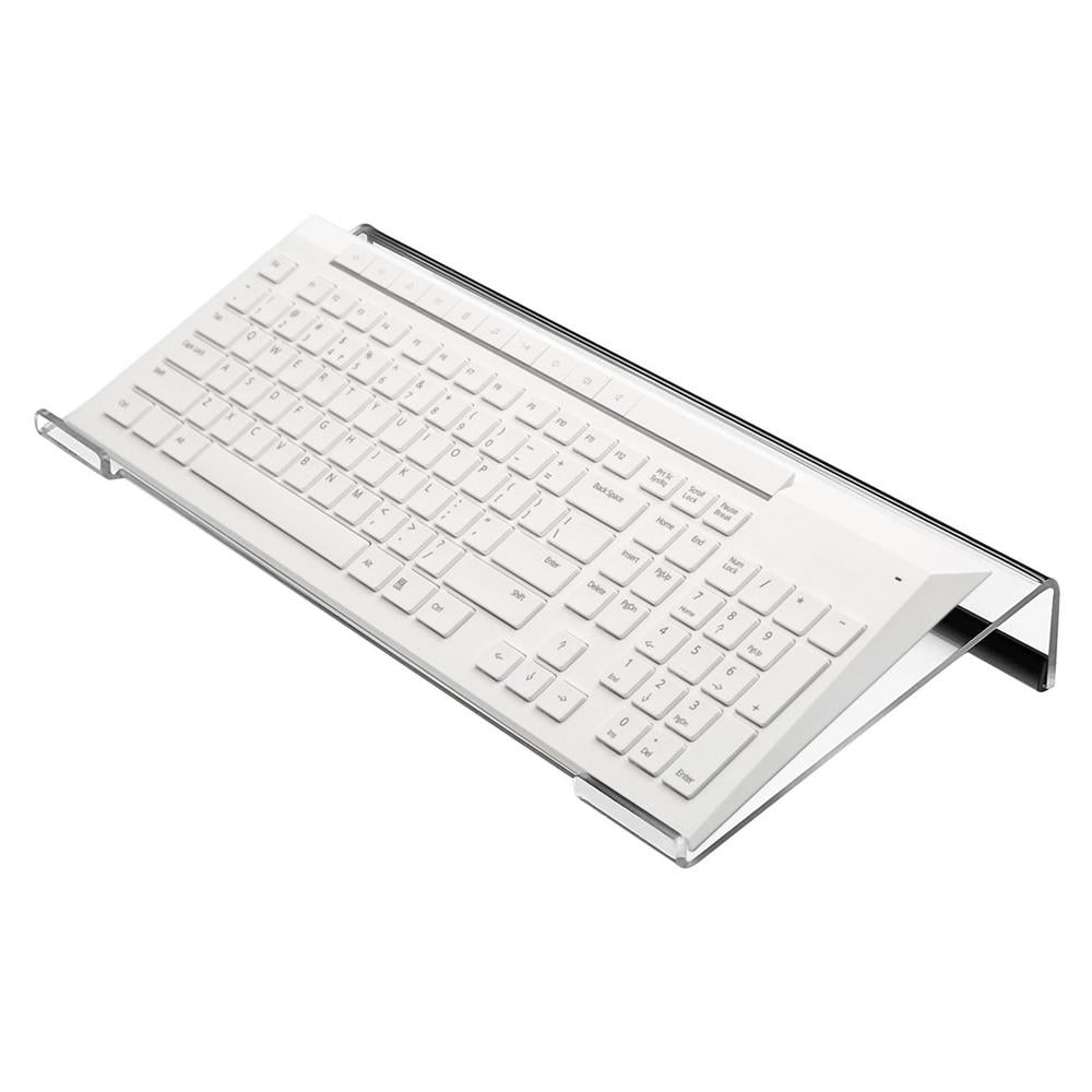 Lona Tilted Keyboard Holder Acrylic PC Keyboard Lift Clear Display Tray ...