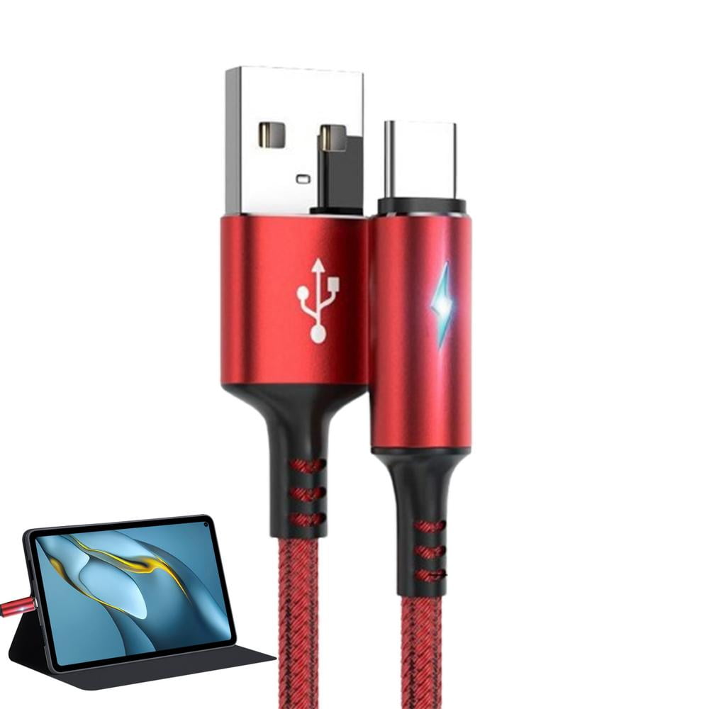 Lona USB C Cable Fast Charging Nylon Cable with LED Fast Charging Cable ...