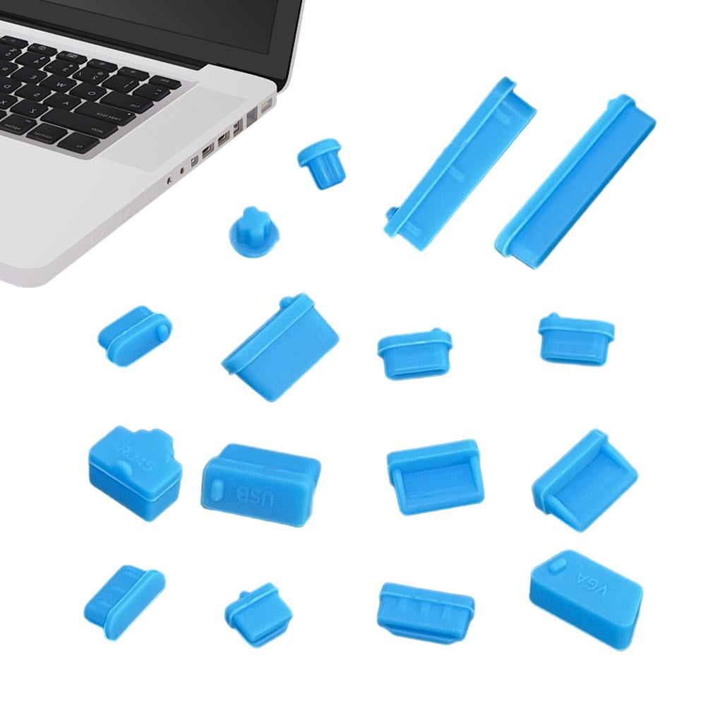 Lona USB C Plug Cover Computer Port Cover 16PCS Dust Plugs Covers Soft ...