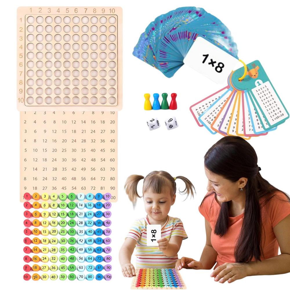 Lona Wood Multiplication Game 3in 1 Multiplication Chart Wooden ...
