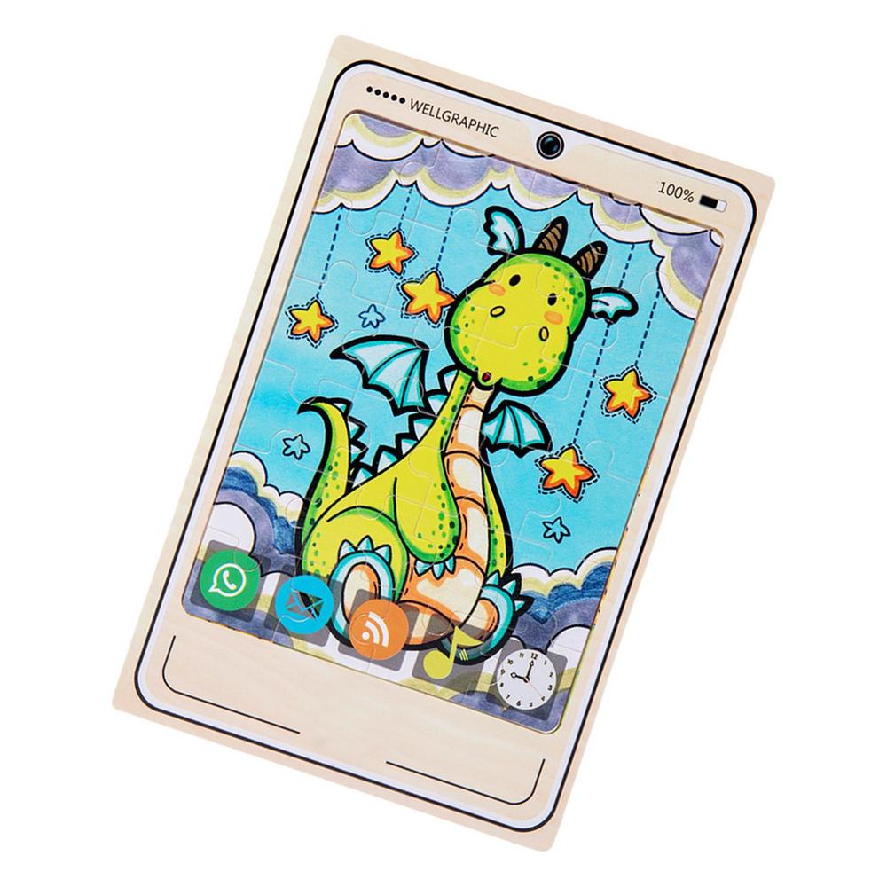 Lona Wooden Snap Puzzle Wooden Snap 3D Puzzle Educational Toys Cell ...