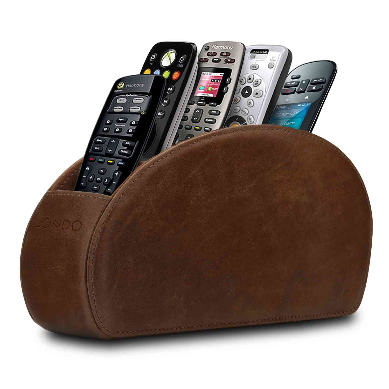 Londo Remote Control Holder with 5 Pockets, Store DVD, Blu-Ray, TV ...