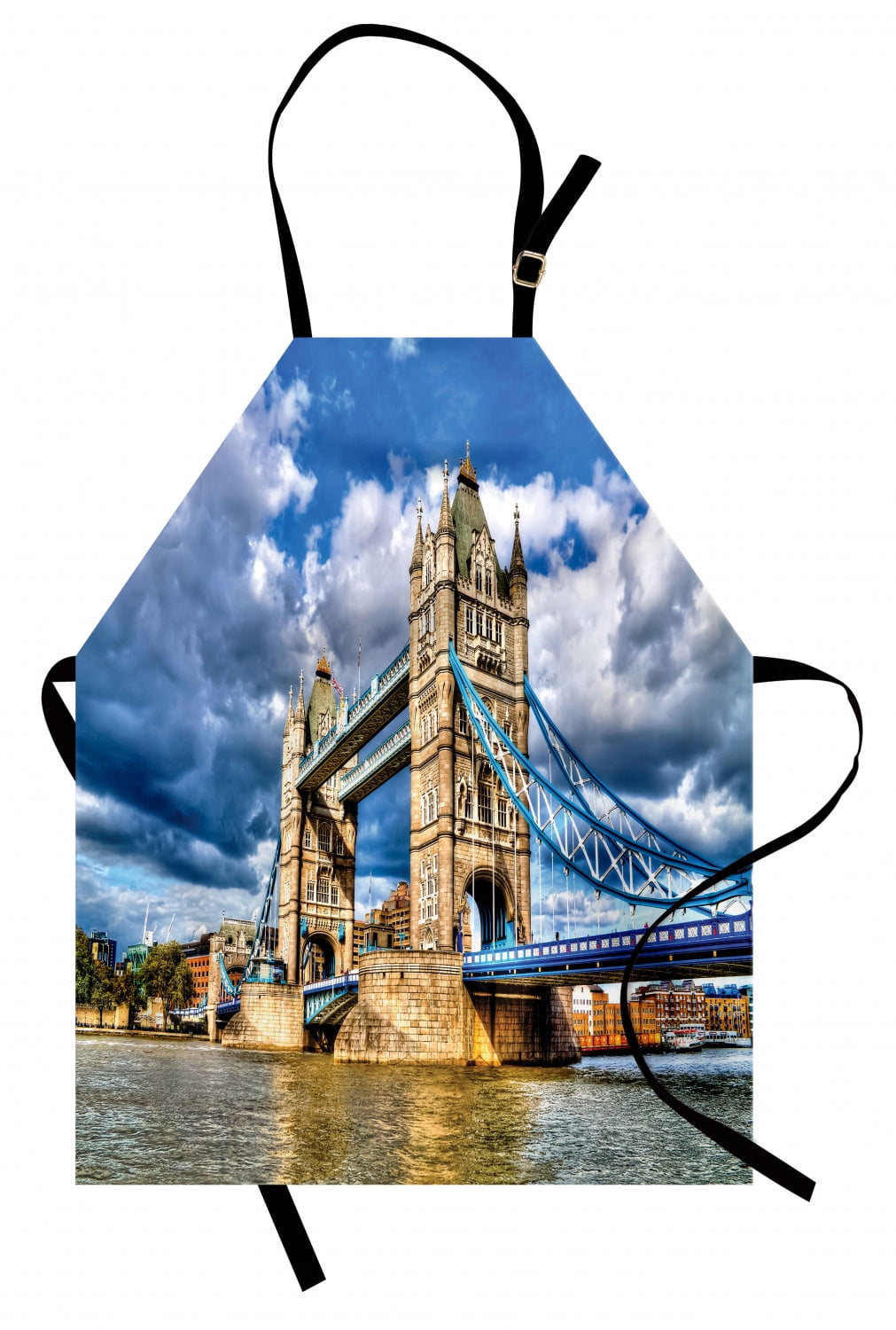 London Apron Historical Tower Bridge on River London UK British Day ...
