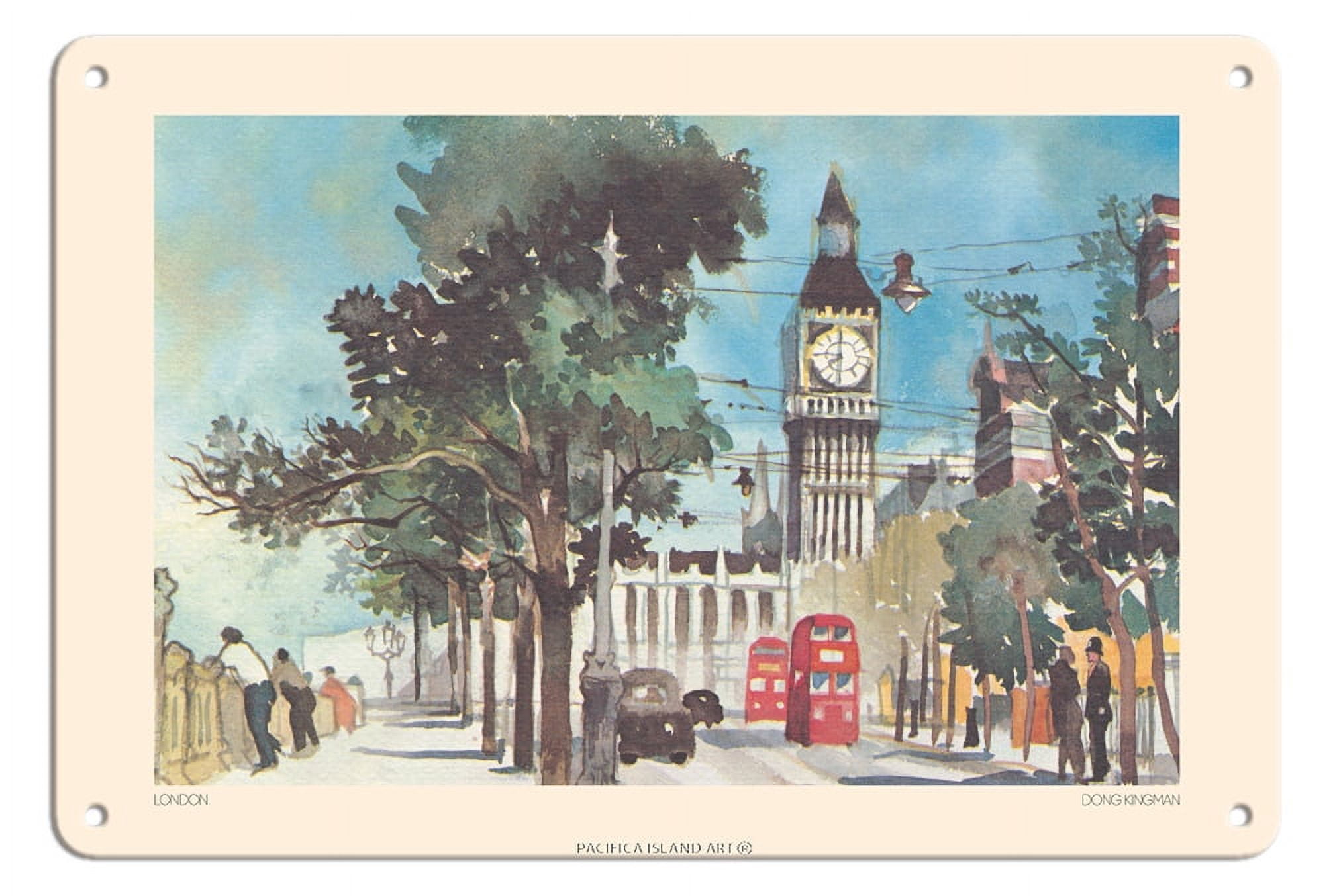 London - Big Ben - Pan American World Airways - Vintage Airline Travel ...