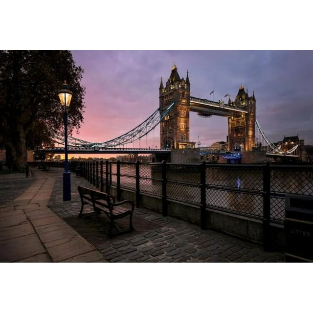 London Bridge Thames Canal Nature Scenery Room Decoration Backdrop ...