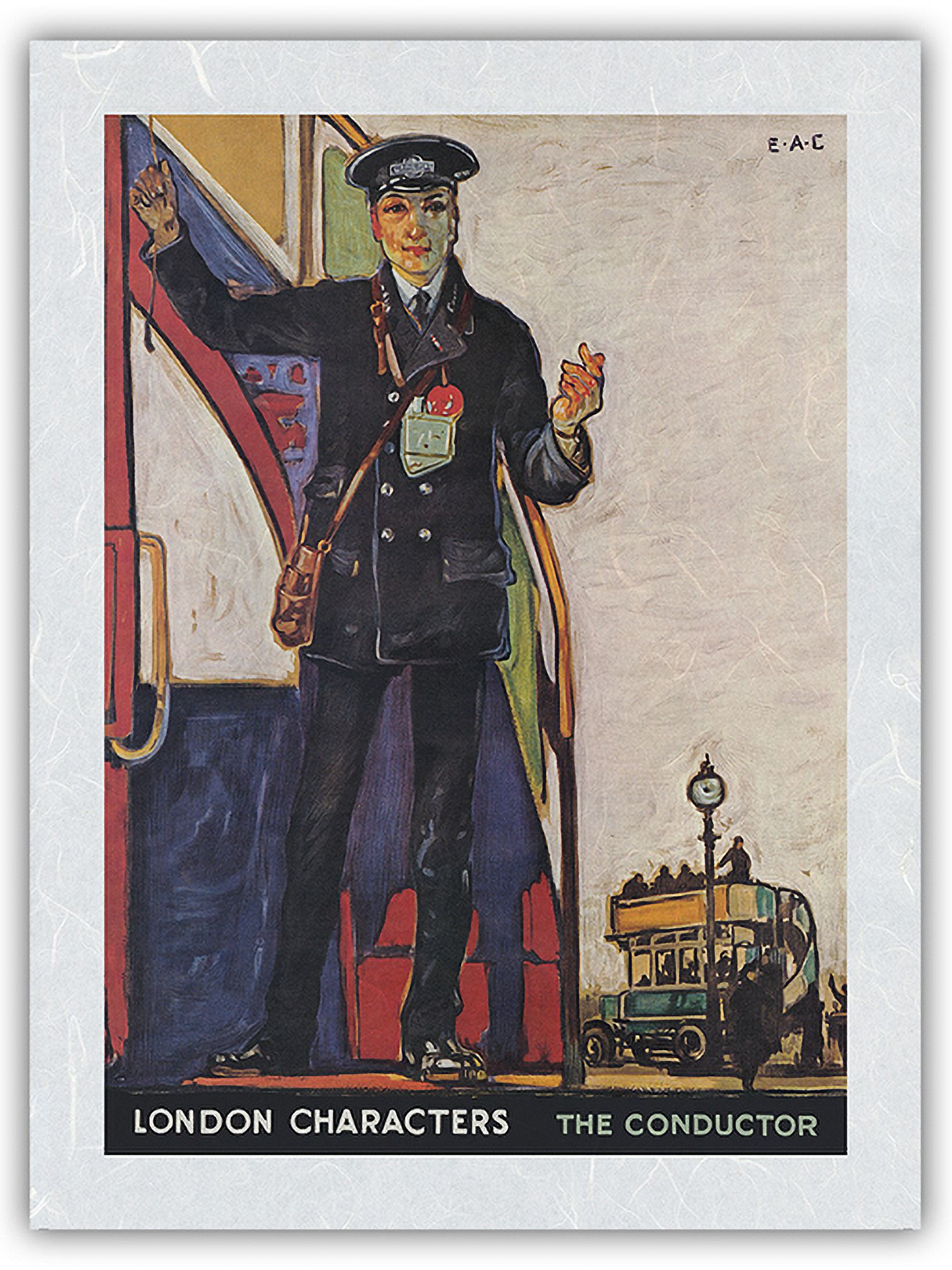 London Characters - The Conductor - Vintage Travel Poster by Elijah ...