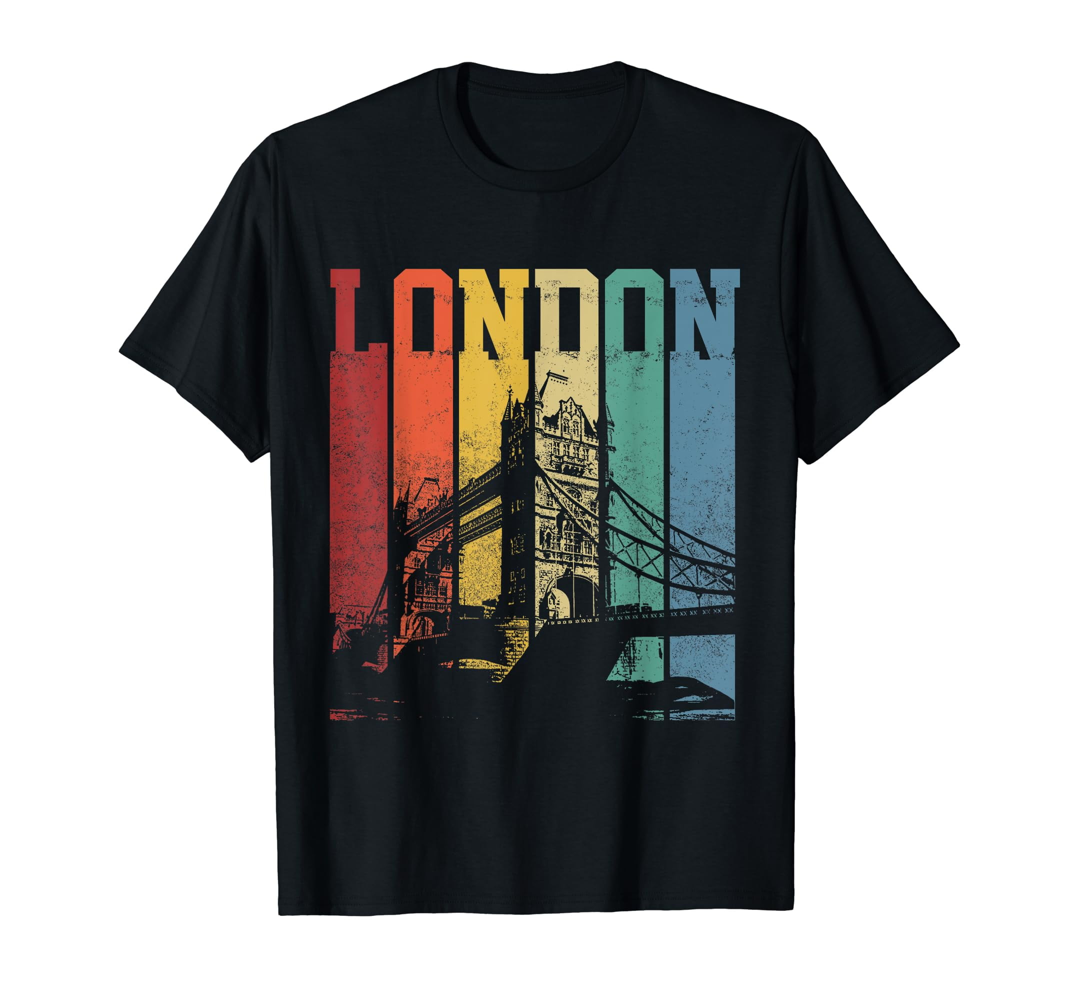 London City Tower Bridge England United Kingdom Vintage T-Shirt ...