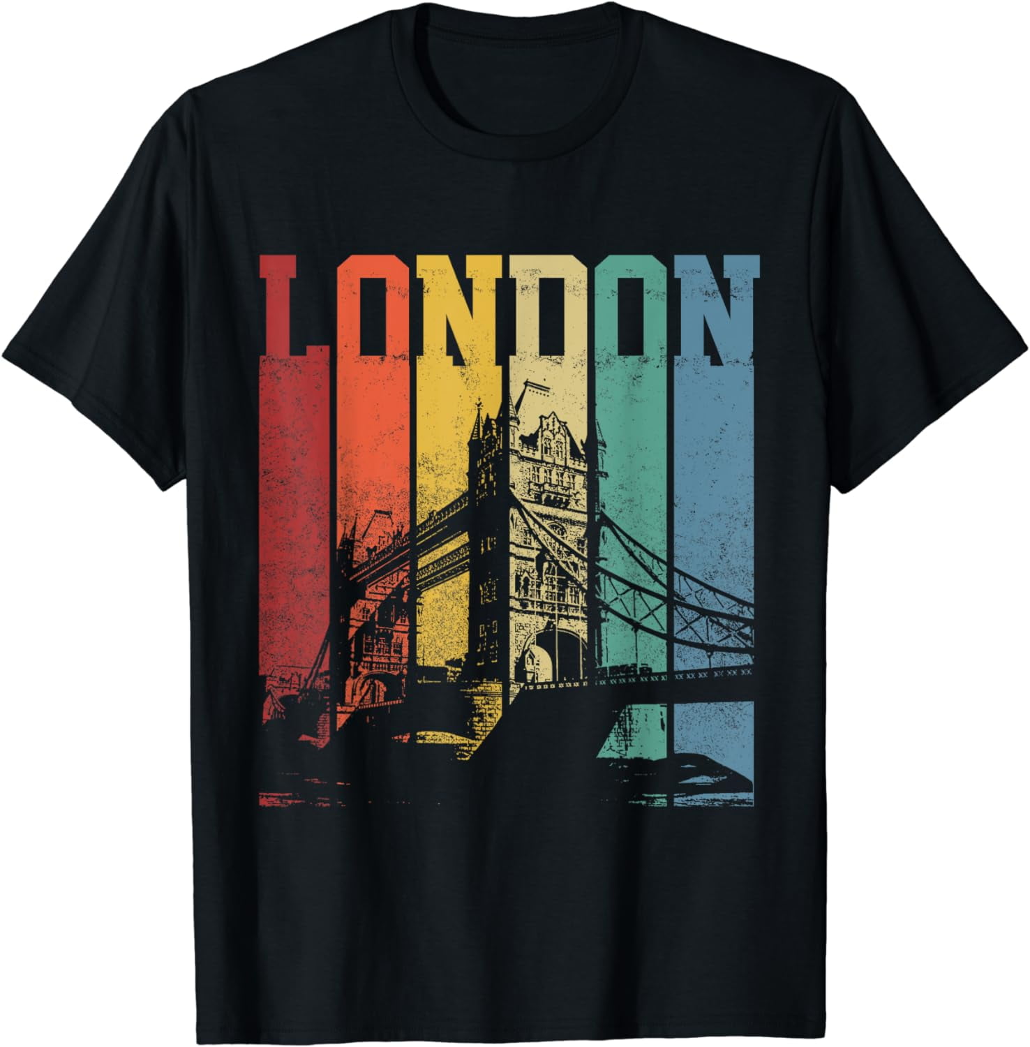 London City Tower Bridge England United Kingdom Vintage T-Shirt ...